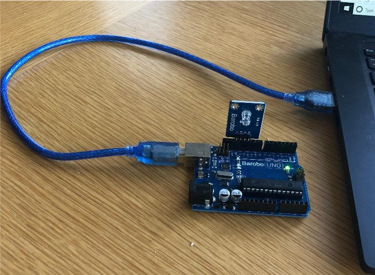 Setup for Arduino and LED on Breadboard
